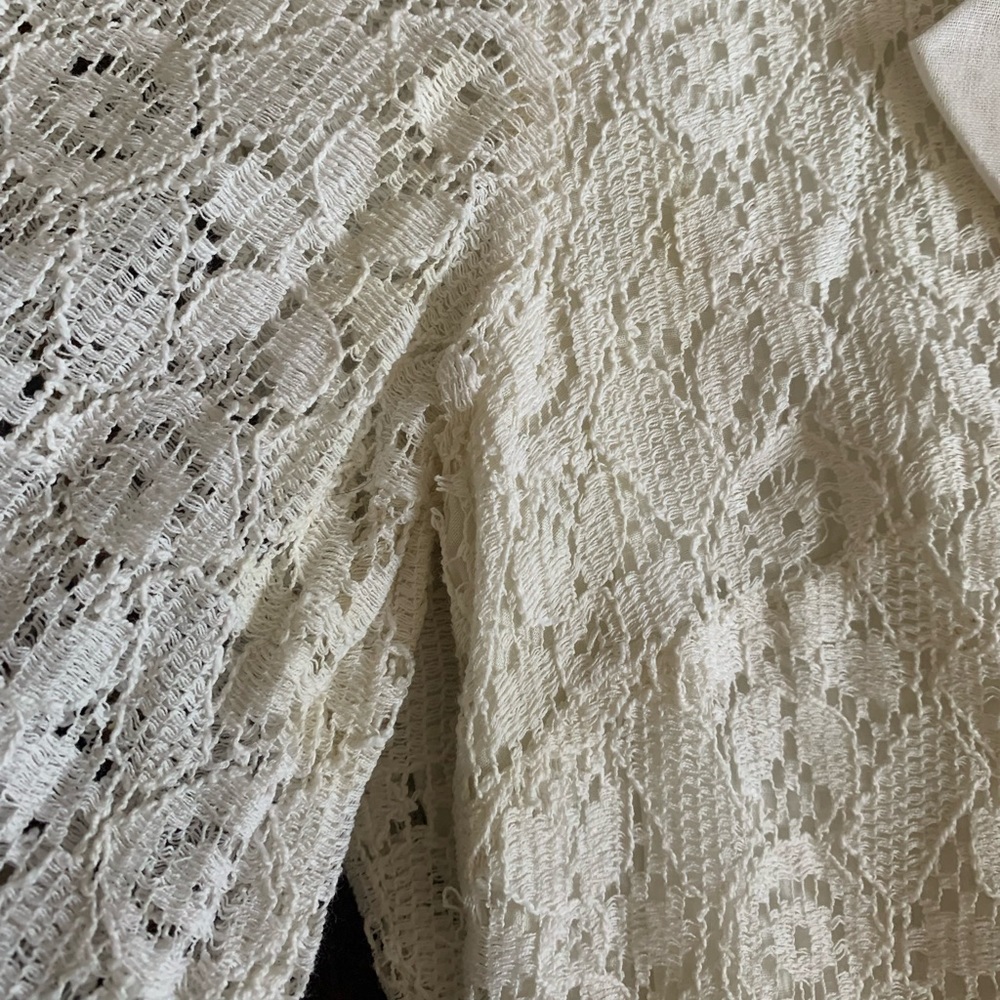 Original 1960’s White Lace Mini Mod Dress! - Gem